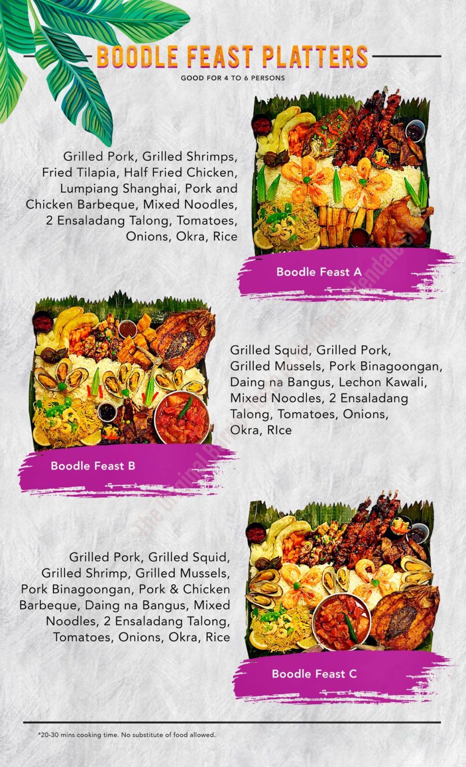 Full Menu – The Original Barrio Fiesta of Manila in Glendale, CA